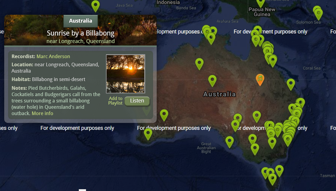 Nature sound map - Spatial Source