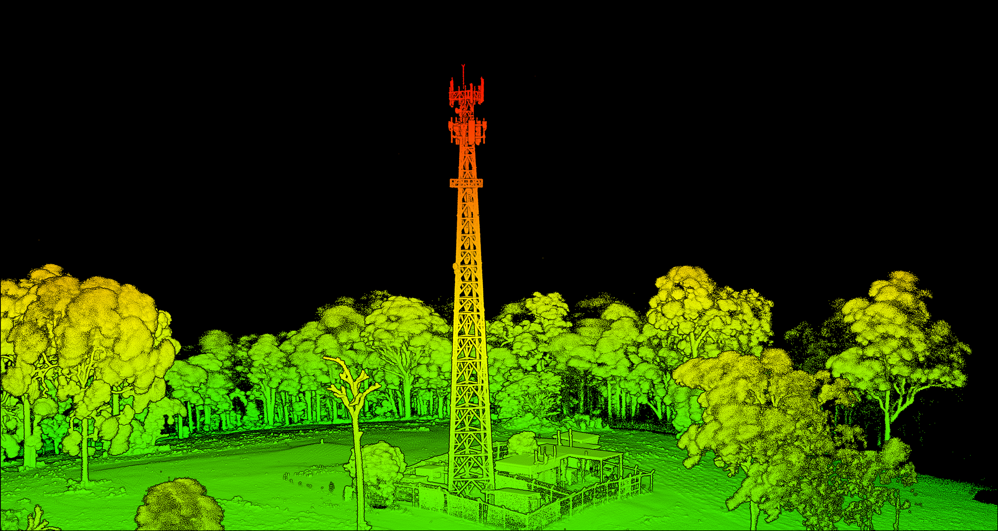Hovermap tower scan - Spatial Source
