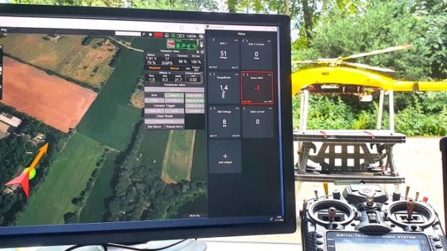 Single-rotor helicopter for surveying - Spatial Source