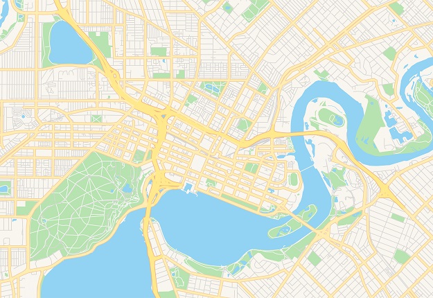 Printable street map of Perth, Australia - Spatial Source