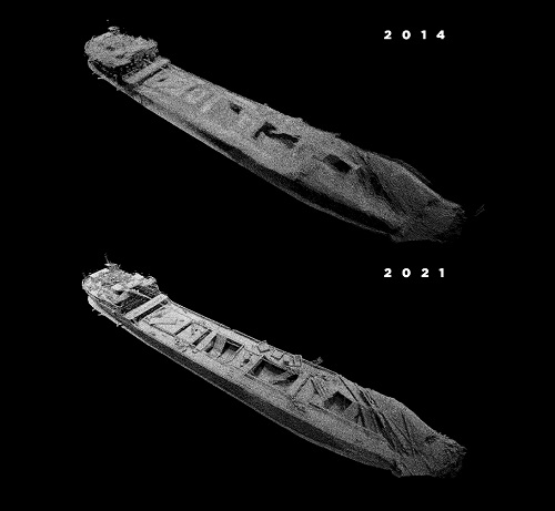 Scanning the wreck of the SS Lake Illawarra - Spatial Source