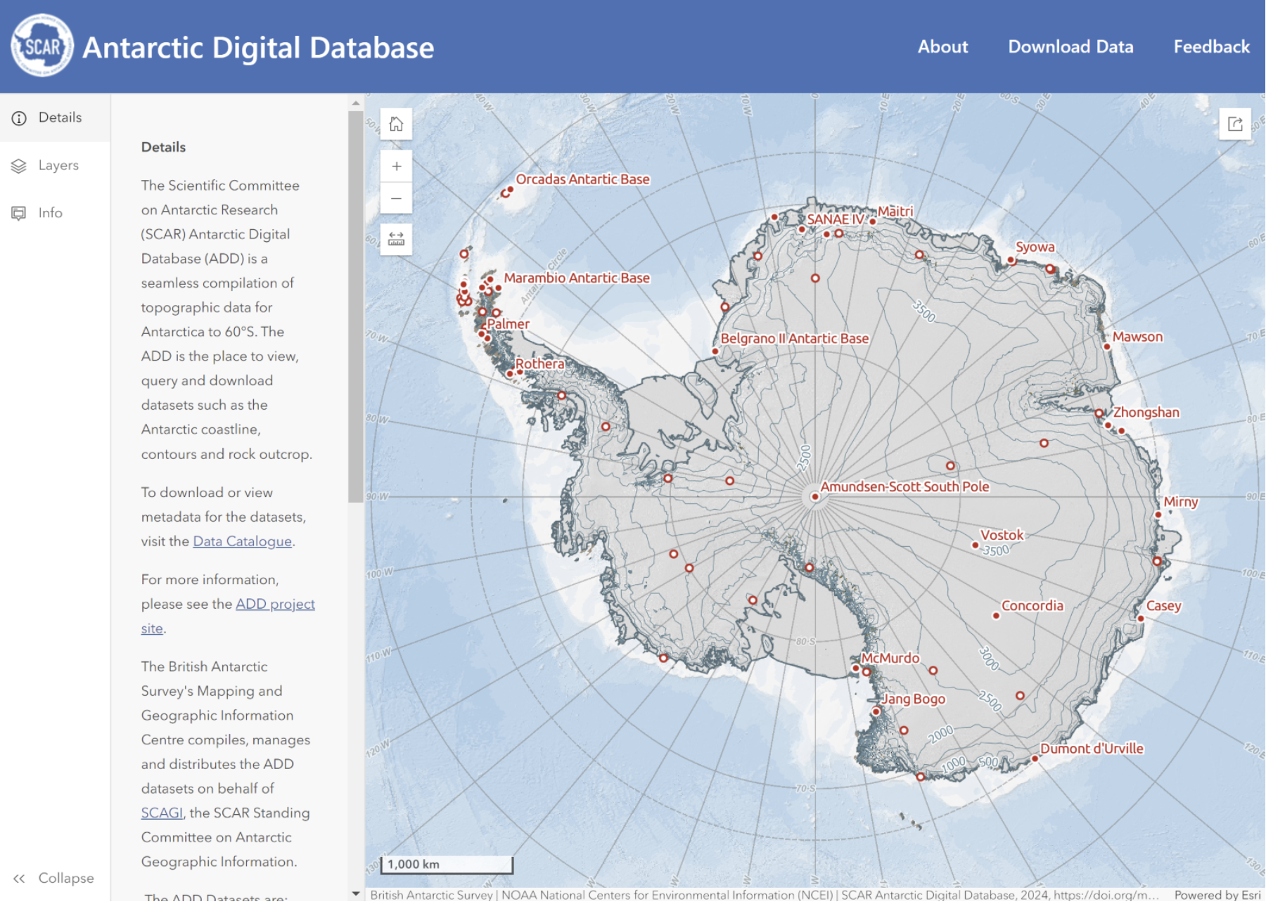 BAS releases interactive Antarctic map viewer - Spatial Source